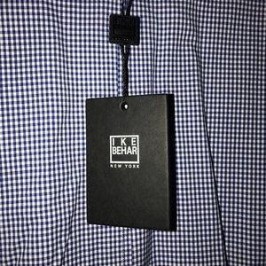 Ike Behar | Shirts | Ike Behar Blue And White Button Down 8 12 3637 ...